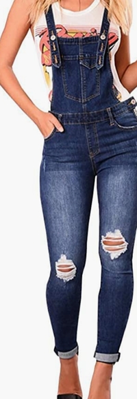 American Bazi | Jeans | Nwt Distressed Overalls | Poshmark